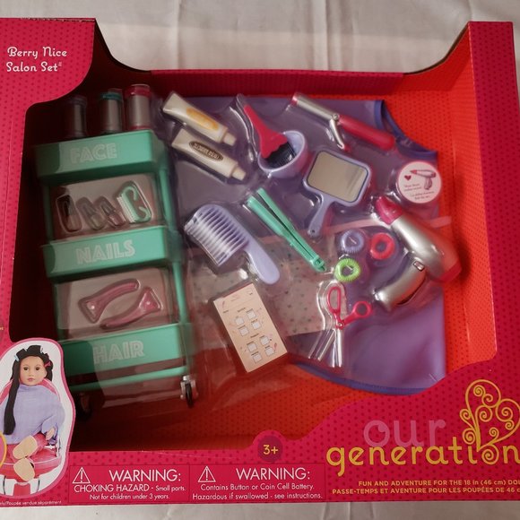 Our Generation | Toys | Our Generation Berry Nice Salon Set For 8 Doll ...